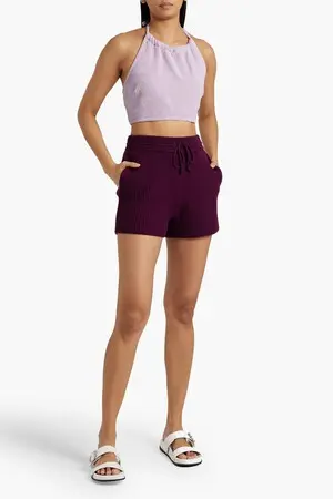 Terry Towelling Il Passo Cropped Cottonterry Halterneck Top
