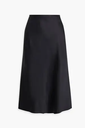 Iris & Ink Margot Satin-crepe Midi Skirt