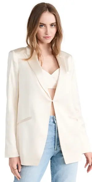 FAVORITE DAUGHTER Satin Blazer