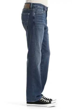 MAVI Marcus Slim Fit Straight Leg Jeans - Mid Foggy