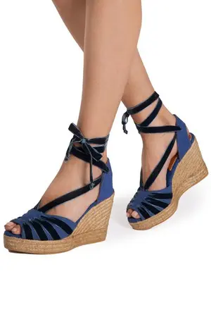 Penelope Chilvers High Catalina Dali Espadrille Platform Wedge