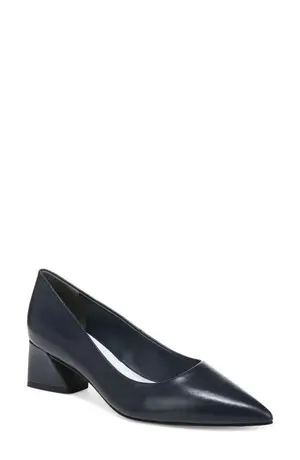 Sculptural Block Heel Pumps