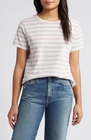 Lucky Brand Print T-shirt - Natural Stripe