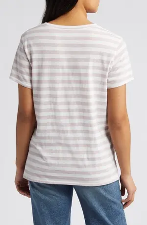 Lucky Brand Print T-shirt - Natural Stripe