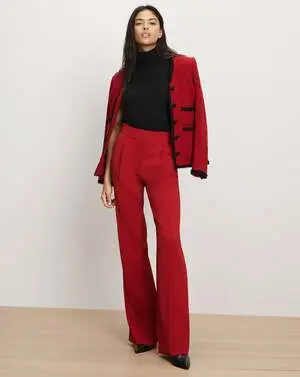 Veronica Beard Robinne Wide-leg Trouser
