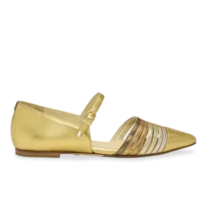 Sarah Flint D'orsay Flats - Gold