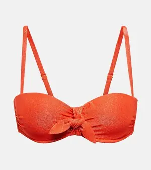 Heidi Klein Morocco Bandeau Bikini Top - Red
