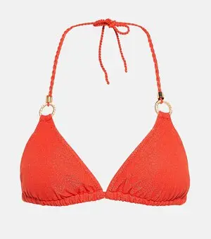 Heidi Klein Morocco Triangle Bikini Top - Red
