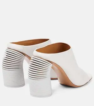 Off-White Leather Mules