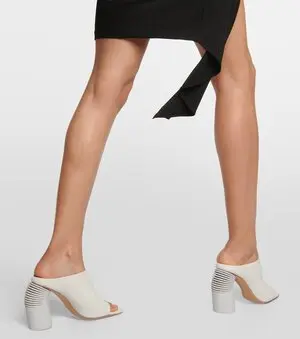 Off-White Leather Mules