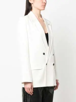 Karl Lagerfeld Logo Jacquard Double-breasted Blazer