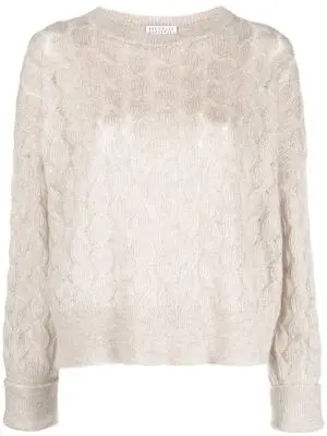 Brunello Cucinelli Cable-knit Long-sleeve Jumper