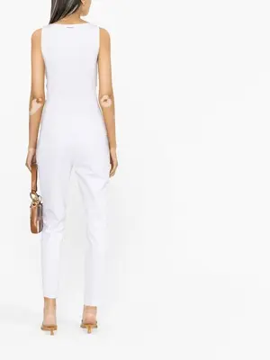 Michael Kors Button-embellished Ribbed Tank Top