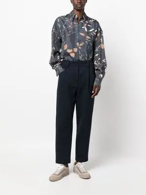 Brunello Cucinelli High-waisted Straight-leg Trousers