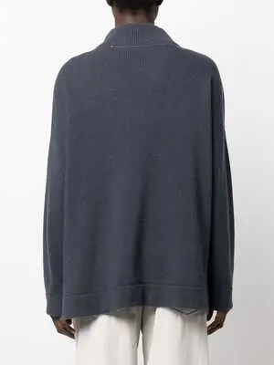 Brunello Cucinelli Ribbed Turtleneck Jumper - Blue