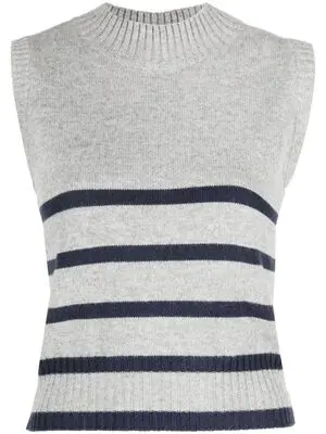 Brunello Cucinelli Striped Cashmere Vest