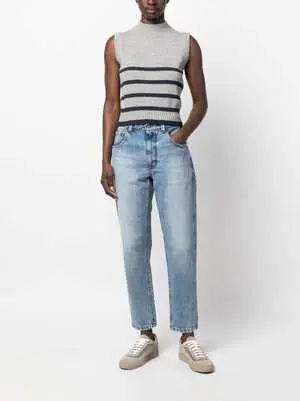 Brunello Cucinelli Striped Cashmere Vest