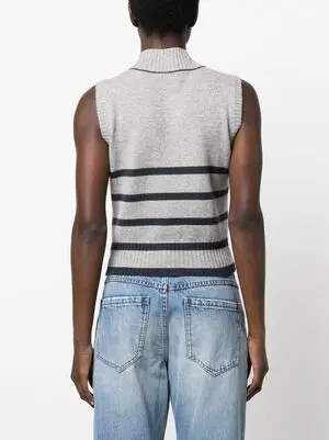 Brunello Cucinelli Striped Cashmere Vest