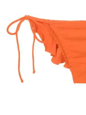 CLUBE BOSSA Malgosia Ruffle-hem Bikini Bottoms - Orange