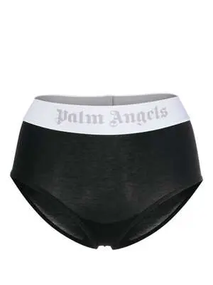 Palm Angels Logo-band Bikini Bottoms - Black