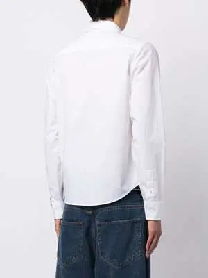 Off-White Straight-point Collar Shirt