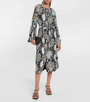 Proenza Schouler Printed Jersey Midi Dress