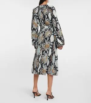 Proenza Schouler Printed Jersey Midi Dress