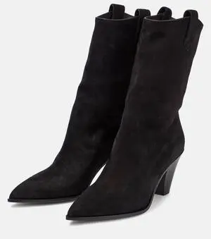 AQUAZZURA Boogie Suede Cowboy Boots