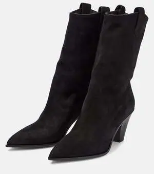 AQUAZZURA Boogie Suede Cowboy Boots