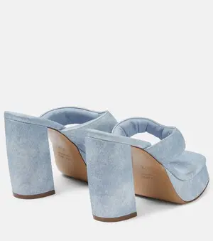 GIA BORGHINI Gia 17 Uni Platform Thong Sandals - Blue