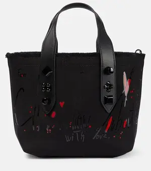 CHRISTIAN LOUBOUTIN Frangibus Small Printed Tote Bag - Black