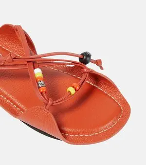 Marni X No Vacancy Inn Beaded Leather Sandals
