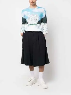 Amiri Intarsia Cotton Blend Jumper