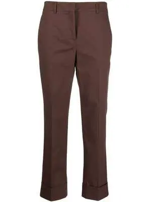 Incotex Pressed-crease Cropped Trousers