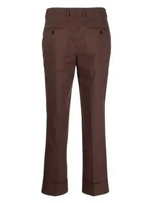Incotex Pressed-crease Cropped Trousers