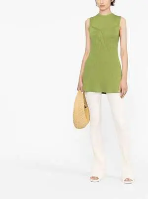 JIL SANDER Sleeveless Ribbed Knit Top
