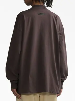 Fear Of God Logo-print Long-sleeve T-shirt - Purple