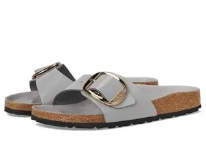 BIRKENSTOCK Birkenstock Madrid Big Buckle High Shine Sandals Gray