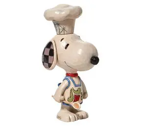 JIM SHORE Enesco Peanuts Jspea Snoopy Chefmini - One-color