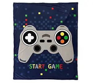LUSH DECOR Video Games Sherpa Throw - One-color