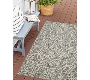 LINON Maris 3' X 5' Indoor/outdoor W Shable Rug - One-color