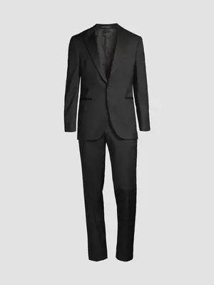 PAUL STUART Wool One-button Tuxedo