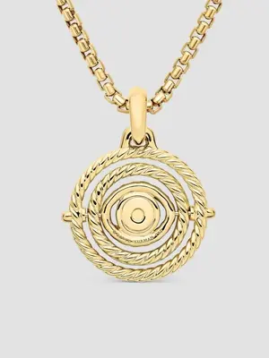 David Yurman Evil Eye Mobile Amulet With Diamonds - Emerald