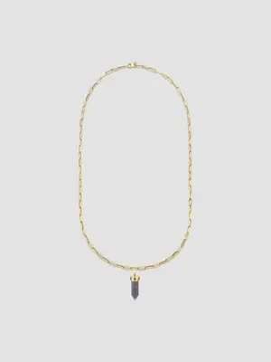 SYDNEY EVAN 14k Yellow Gold & Stone Point Pendant Chain Necklace