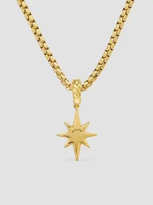 David Yurman North Star Amulet In 18k Yellow With Diamonds, 15mm