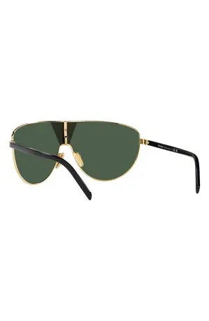 Prada 37mm Rectangular Sunglasses - Gold