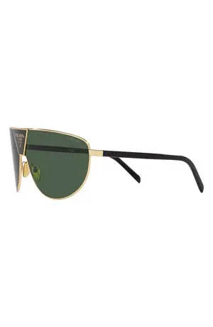 Prada 37mm Rectangular Sunglasses - Gold