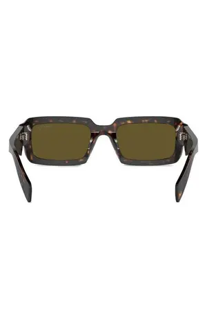Prada 55mm Irregular Sunglasses - Tortoise