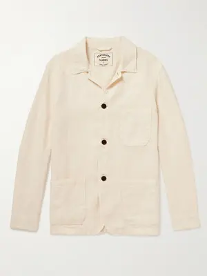 Portuguese Flannel Labura Slim-fit Linen Jacket - Neutrals