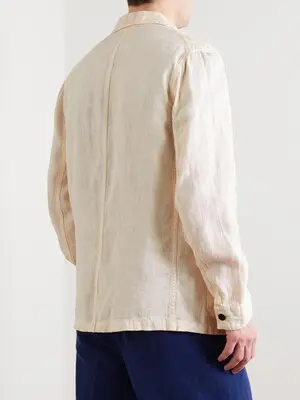 Portuguese Flannel Labura Slim-fit Linen Jacket - Neutrals